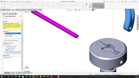 Solidworks Smart Exploded Line Sketch Youtube