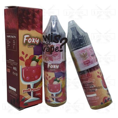 Jual Foxy Liquid Fruit Punch 15ml Salt Nic By Indo Brew X