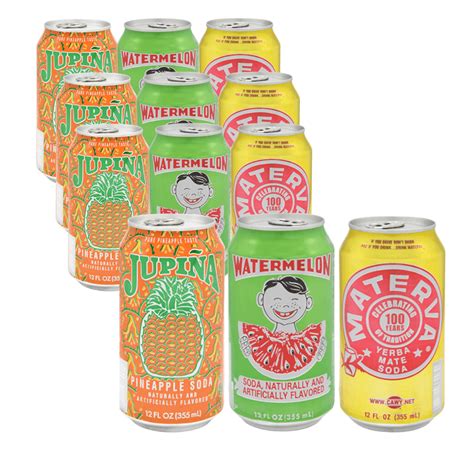 Variety Pack Soda Soft Drinks Jupina Pineapple Soda Cawy Watermelon