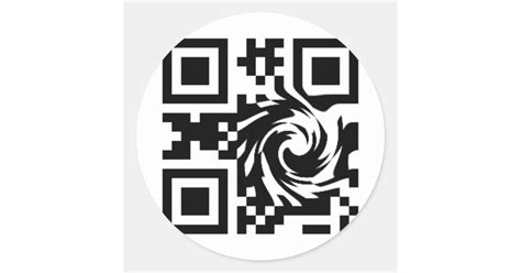 Qr Code Classic Round Sticker Zazzle