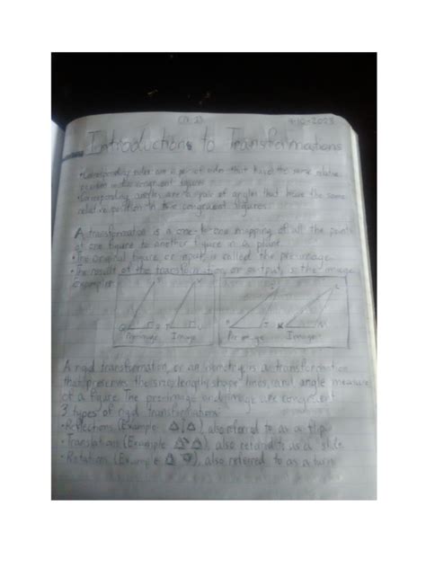 geometry semester 1 unit 2 notes pdf