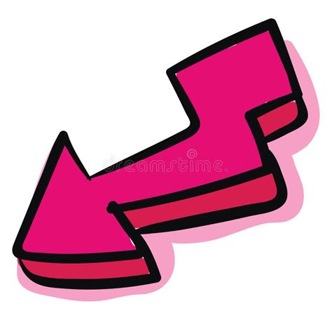a pink arrow click cursor mouse pointer icon vector or color illustration stock vector