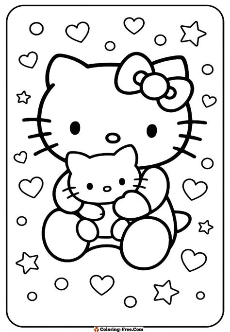 42 Hello Kitty Coloring Pages Free Unique Printables
