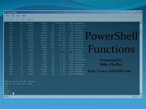 powershell functions ppt