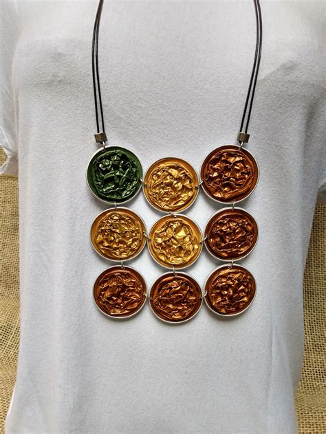 Ecojoia Maxi Colar Linha Ethnic Reciclado Capsulas De Café