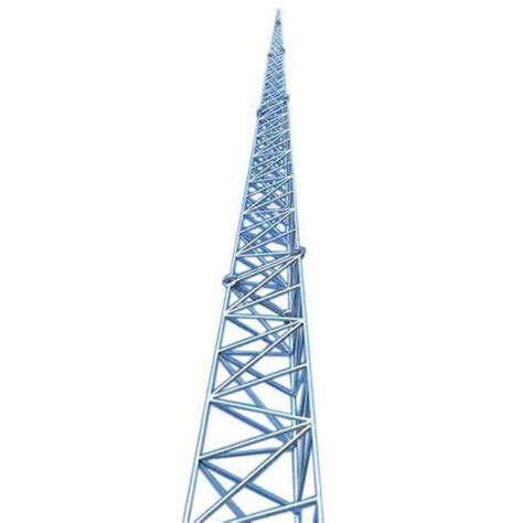 Steel Structure Column Angular Lattice Radio Communication 3 Legs 3 Leg