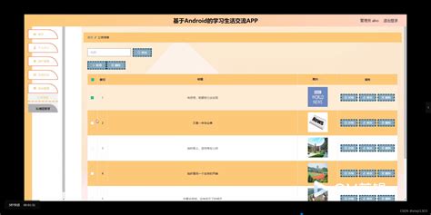 【附源码】计算机毕业设计python安卓基于android的学习生活交流app73083（源码程序lw调试部署）python交流app Csdn博客