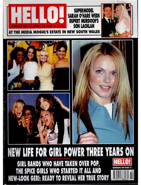 Hello Magazine Issue 555 13th April 1999 Spice Girls Michelle Pfeiffer