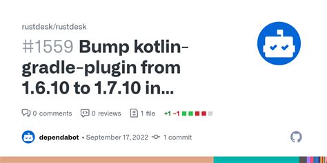 Bump Kotlin Gradle Plugin From 1 6 10 To 1 7 10 In Flutter Android By Dependabot[bot] · Pull