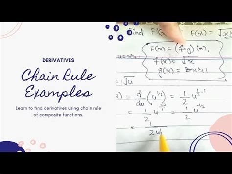 The Chain Rule (Part 2) Examples | Derivatives - Calculus - YouTube