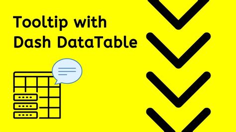 Tooltip Dash Plotly Datatable Youtube
