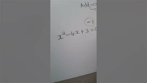 Factorizing Quadratic Equations Youtube