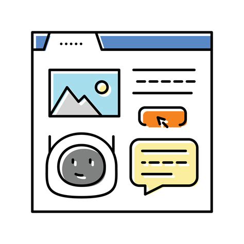 Message Chat Bot Color Icon Vector Illustration 21143005 Vector Art At Vecteezy