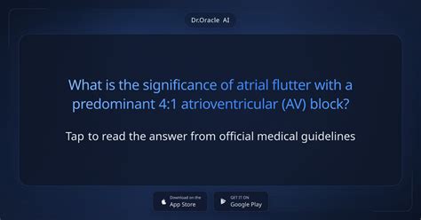 What Is The Significance Of Atrial Flutter With A Predominant 41