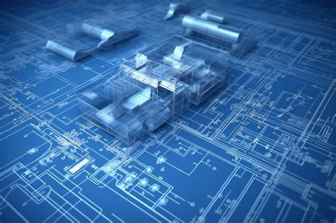 Premium Ai Image Abstract Architecture Design Blueprint Texture