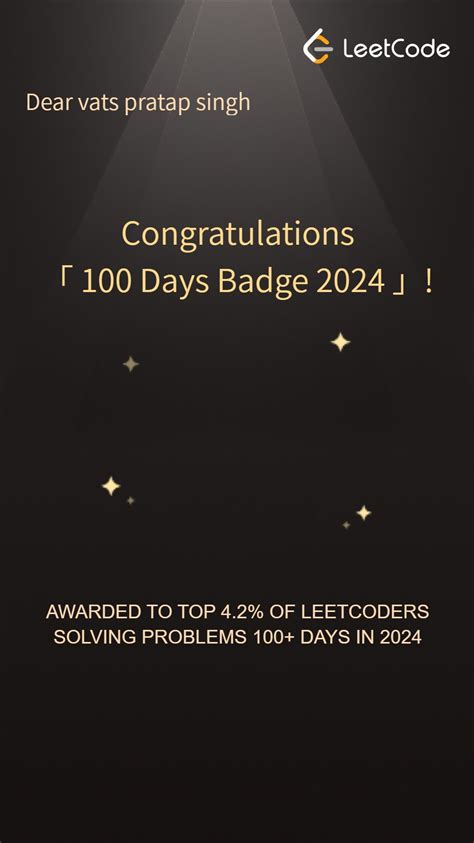 Vats Pratap Singh On Linkedin Leetcode 100daysofcode Consistency