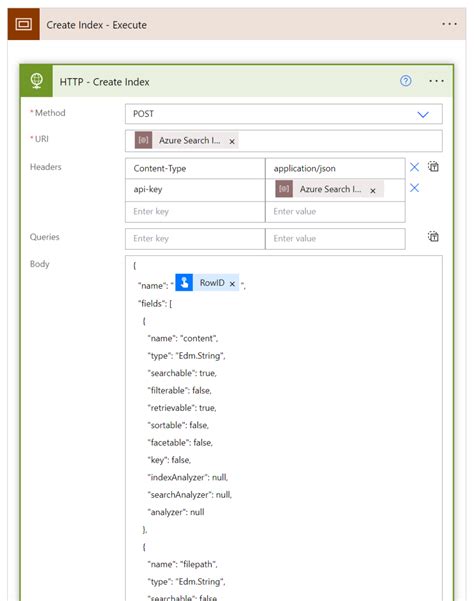 Create Azure Search Index Indexer Run The Indexer And Check Success