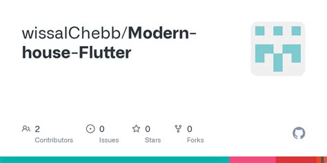 GitHub WissalChebb Modern House Flutter