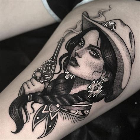Cowgirl Tattoo Designs