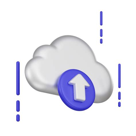 Cloud Upload Data File Storage 3d Illustration Download On Iconfinder