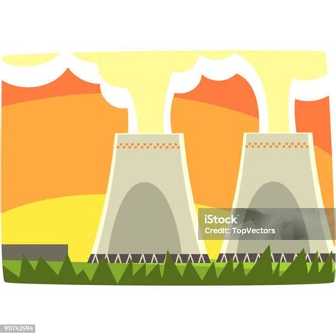 에너지 세대 발전소 원자력 에너지 수평 벡터 일러스트 레이 션 0명에 대한 스톡 벡터 아트 및 기타 이미지 0명 개념 날씨 Istock