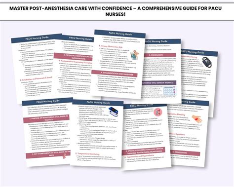 Pacu Nursing Guide Post Anesthesia Care Nurse Charting Pdf Download