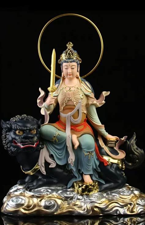Manjushri Wen Shu Statue Buddha Art Buddhism Art Buddhist Art