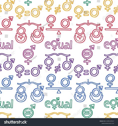 Masculine Feminine Sex Gender Symbols Equal Stock Vector Royalty Free 2185125517 Shutterstock