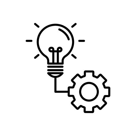 Implementation Icon Set Business Execute Technology Symbol In Black Filled And Outlined Style Implementation Icon Set Business Execute Technology Symbol In Black Filled And Outlined Style