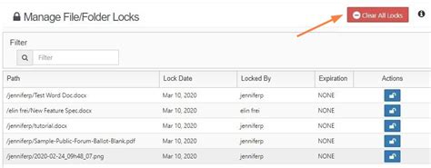 Managing User Locks FileCloud Docs