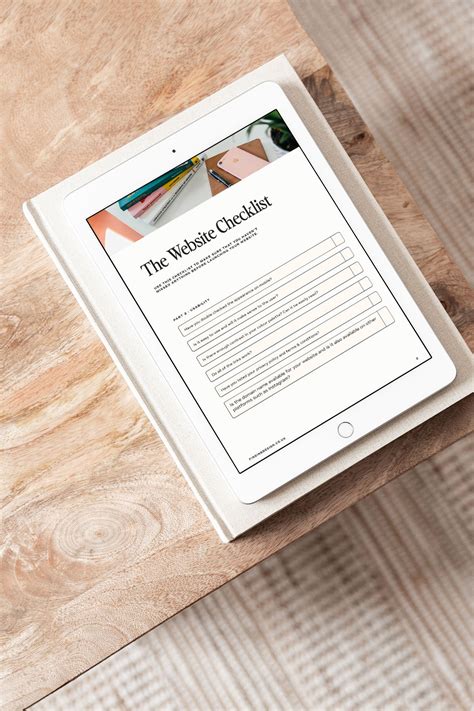 free website checklist finding design