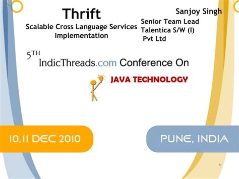 Building Scalable And Language Independent Java Services Using Apache