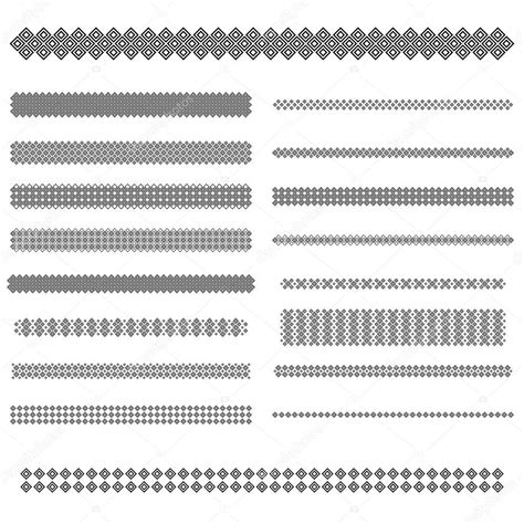 Design Elements Text Divider Line Set — Stock Vector © Davidzydd