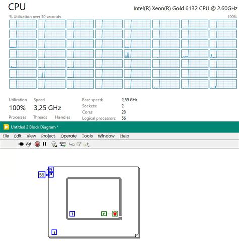 unable to use second physical processor on timed loop structure ni