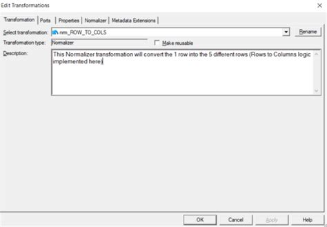 Normalizer Transformation In Informatica Step By Step Guide