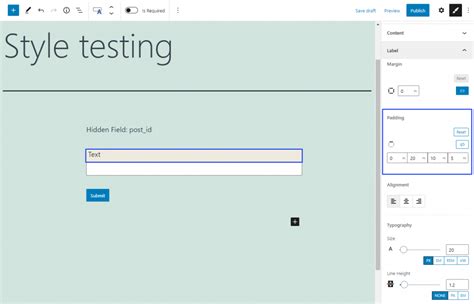 JetFormBuilder Padding Settings Overview Crocoblock