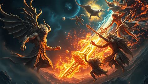 The Cosmic Clash The Most Dramatic Mythological Conflicts Mythology Worldwide