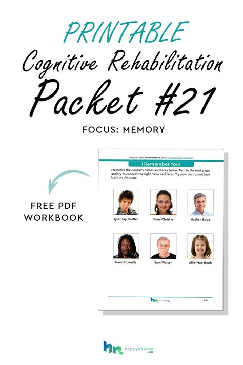 Working Memory Worksheets