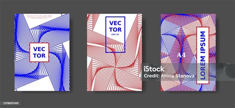 빨간색과 파란색 커버 색상 라인의 제목 디자인 벡터 카탈로그 잡지 미래 세트 0명에 대한 스톡 벡터 아트 및 기타 이미지 0명 가리기 개념 Istock