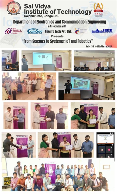Iot Robotics Innovation Ieee Technology Workshop Learning Dr Ajay Kumar N