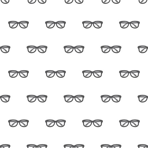 Premium Vector Eyeglasses Seamless Pattern Black Glasses Theme Illustration