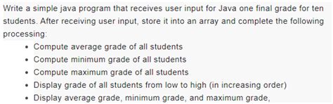 Solved Write A Simple Java Program That Receives User Input