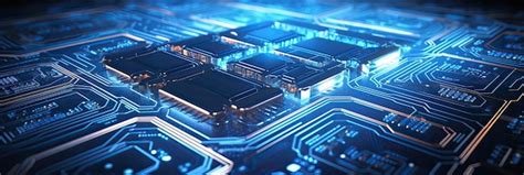 Premium Photo Illuminated Motherboard Futuristic Circuitry Vibrant Leds Modern Electronics