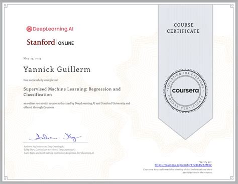 ‏first Out Of 3 Certification To Complete The Deeplearning Ai Machine Learning Specialization