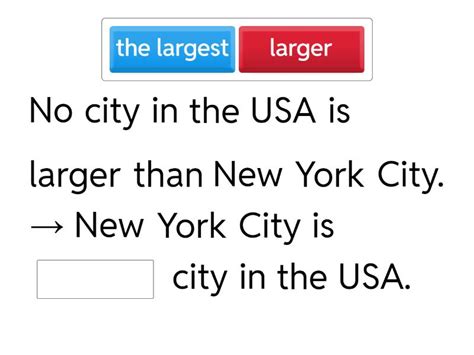 Comparative Exercises 2 Complete The Sentence