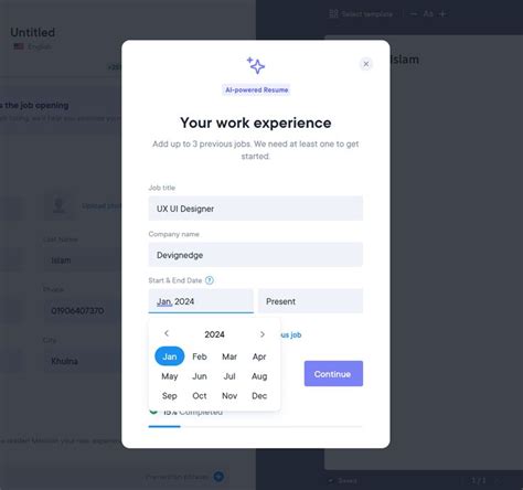 Modern Popup Ui Design With Input Form And Calendar Select App Design