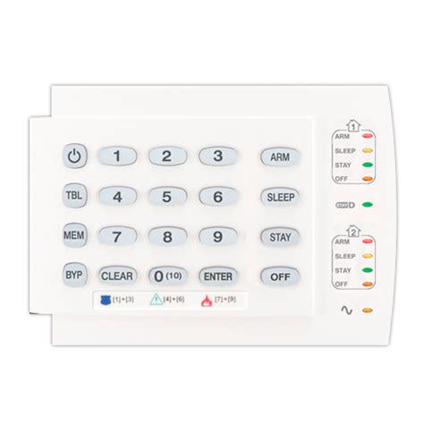 Paradox Spectra Keypad Zone Wired LED Keypad Horizontal Vertical STDN ICT Security