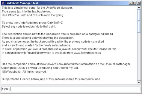 Forward Java Programming Whats Wrong With Undoredo