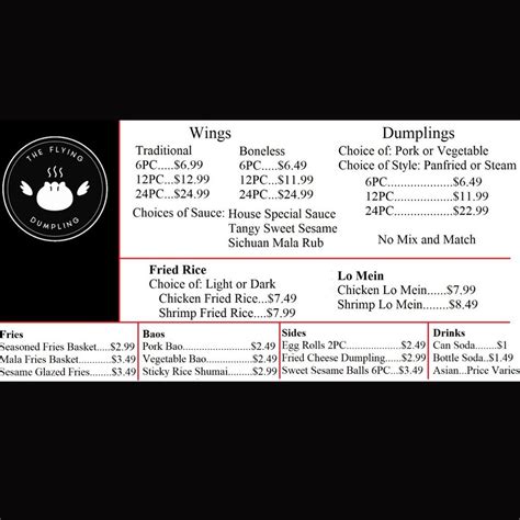 The Flying Dumpling Home Houston Texas Menu Prices Restaurant