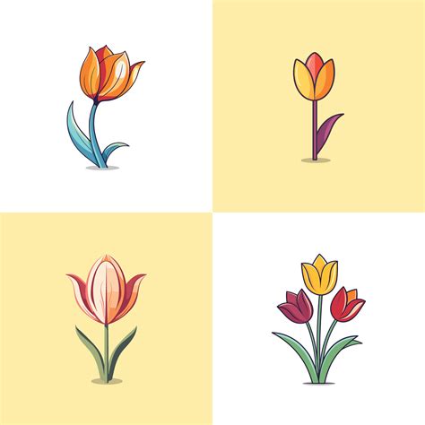 Tulip Vector Clip Art Illustration 32408915 Vector Art At Vecteezy